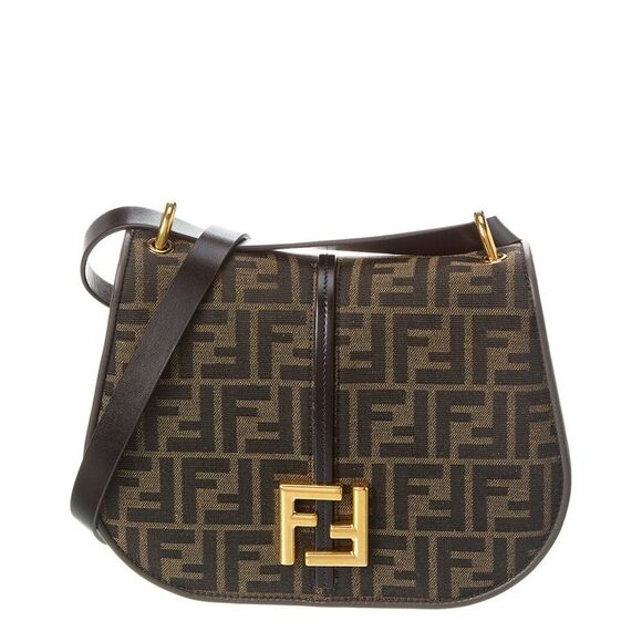 Fendi | Bags | Fendi Cmon Medium Ff Jacquard Leather Shoulder Bag | Poshmark